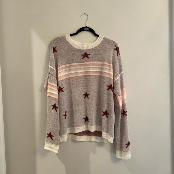 POL | Sweaters | Rare Pol Pink Star Sweater New Without Tags | Poshmark